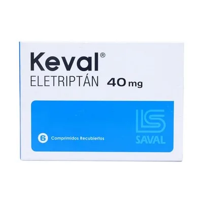 Keval Eletriptán 40mg 6 Comprimidos Recubiertos - FARMATICA