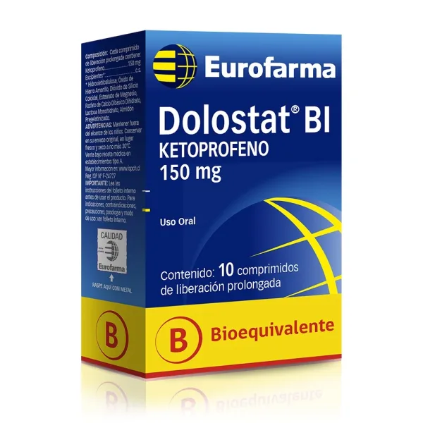 Dolostat Bi Ketoprofeno 150 mg x 10 comprimidos LP - FARMATICA