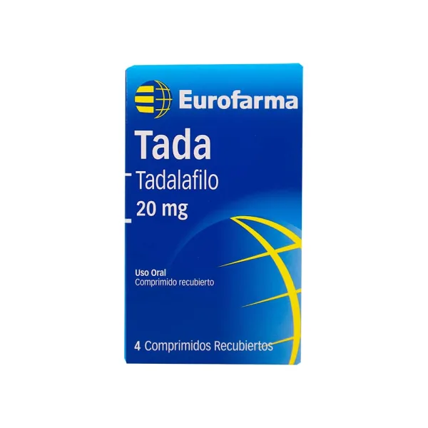 Tada Tadalafilo 20 mg x 4 comprimidos - FARMATICA